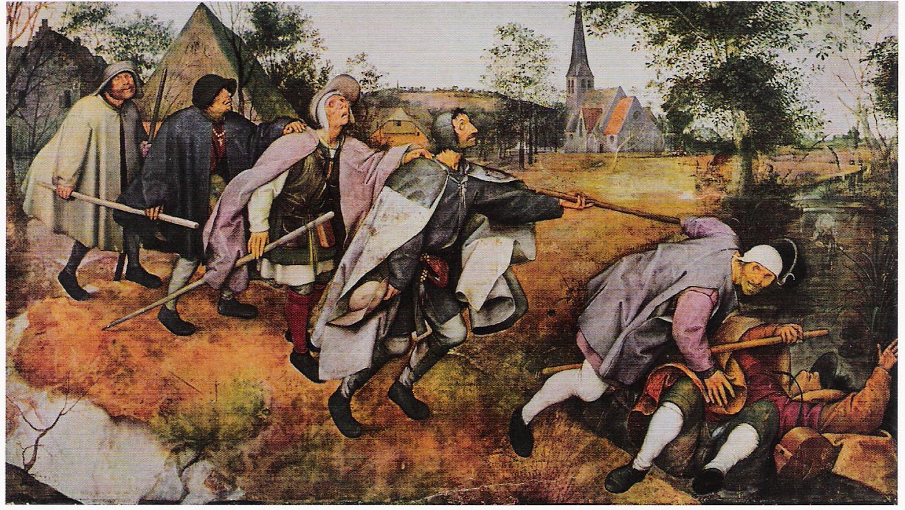Pieter Brueghel d ældre 1568 Den blinde der fører de blinde - Schiller ...